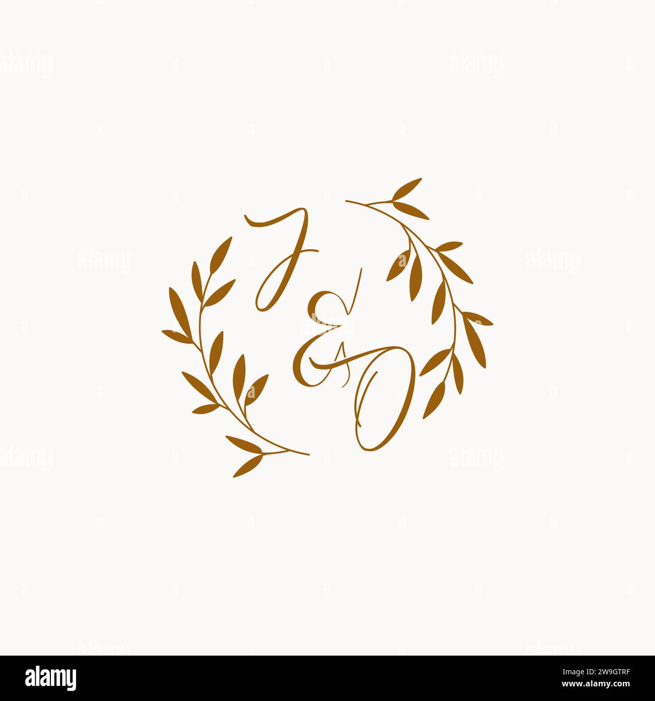 JO initial wedding monogram logo design Stock Vector Image & Art - Alamy