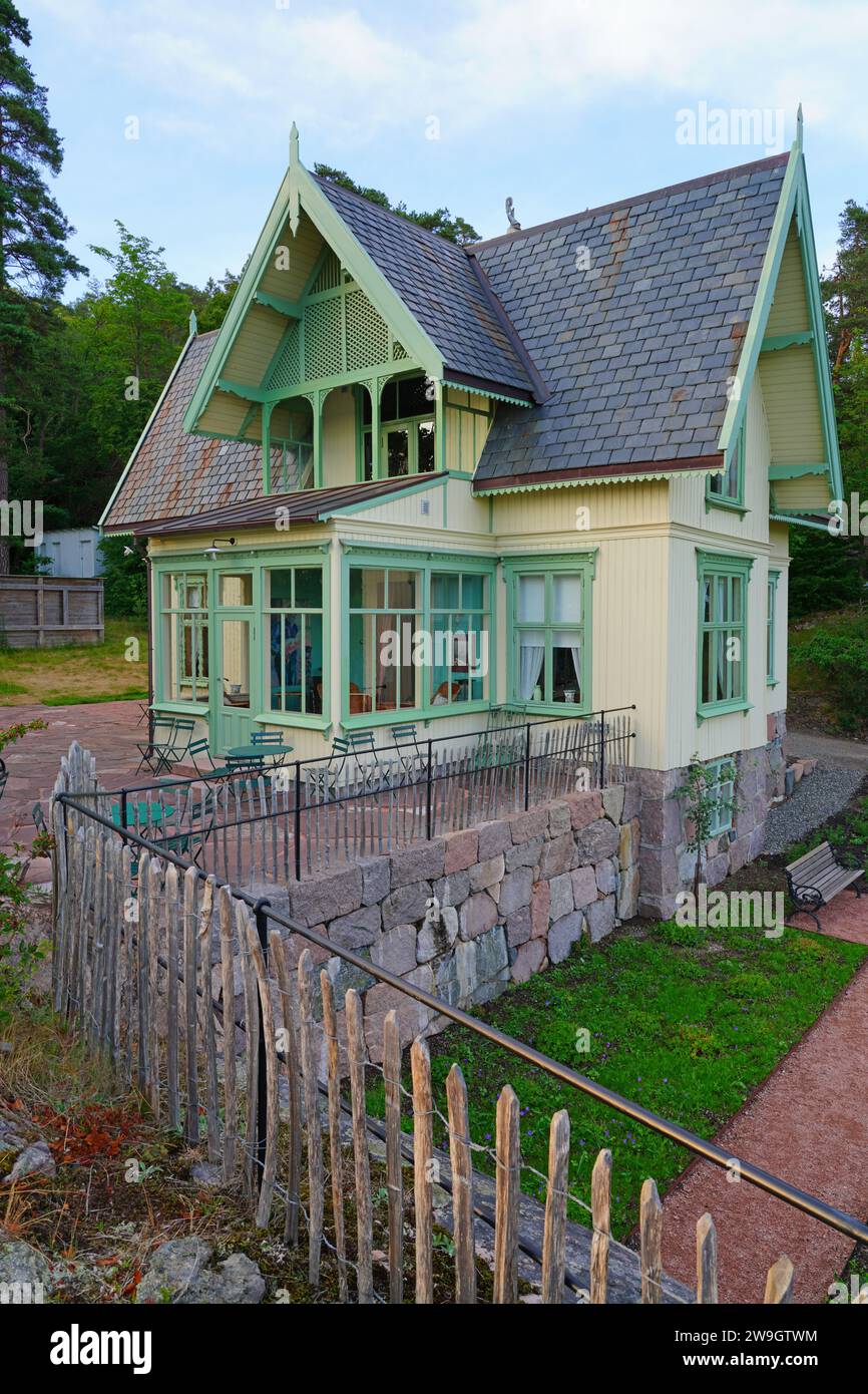 HVITSTEN, NORWAY -2 JUL 2023- View of the Edvard Munch Villa Ramme ...