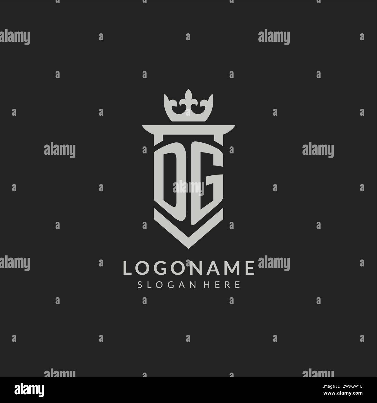 Initial dg Stock Vector Images - Alamy