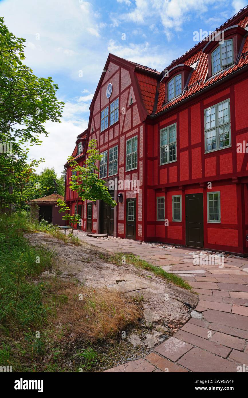 HVITSTEN, NORWAY -3 JUL 2023- View of the Ramme Fjordhotell, a Classic ...