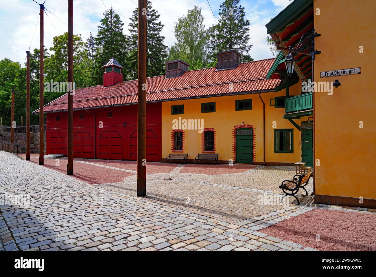 HVITSTEN, NORWAY -3 JUL 2023- View of the Ramme Fjordhotell, a Classic ...
