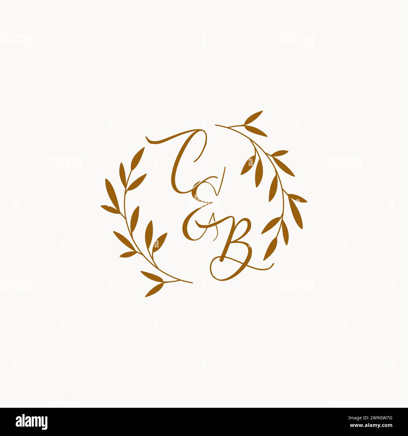 CB initial wedding monogram logo design Stock Vector Image & Art - Alamy