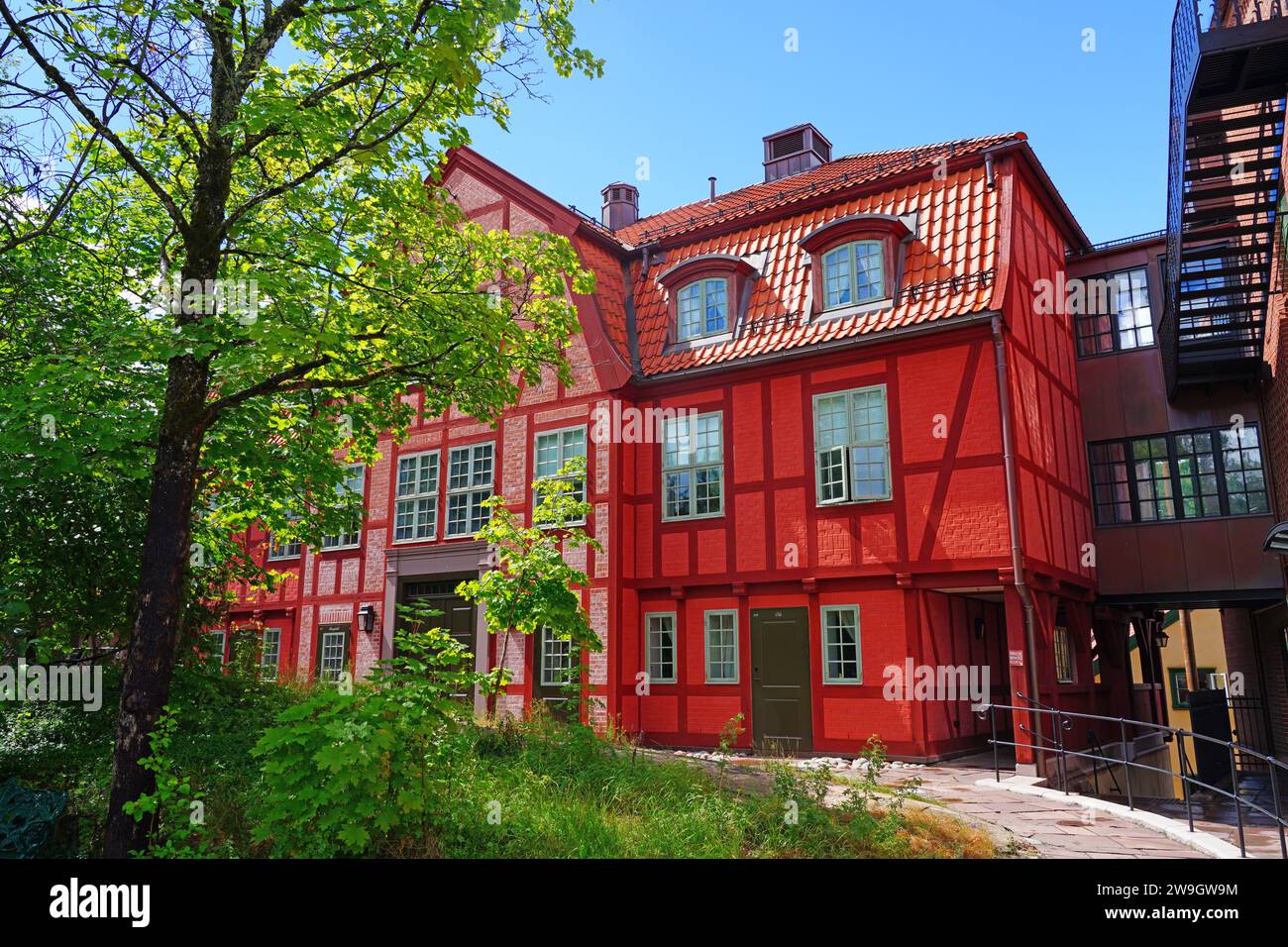 HVITSTEN, NORWAY -1 JUL 2023- View of the Ramme Fjordhotell, a Classic ...