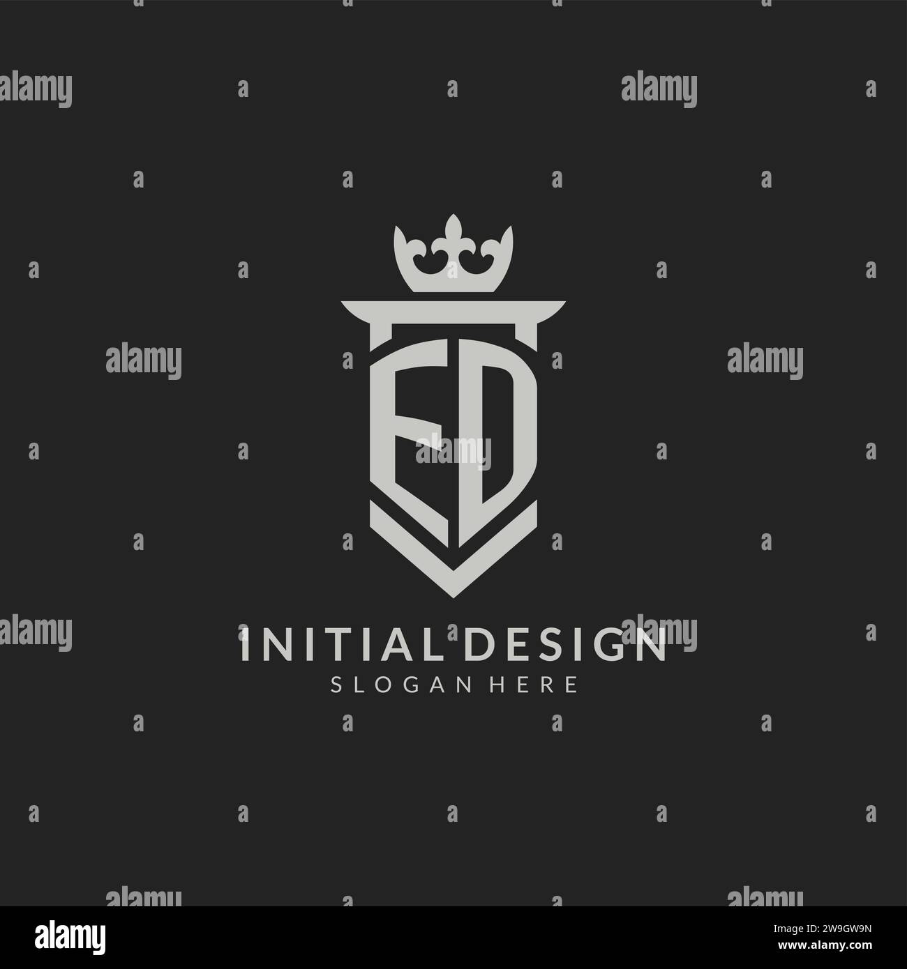 Ed initial logo hi-res stock photography and images - Alamy