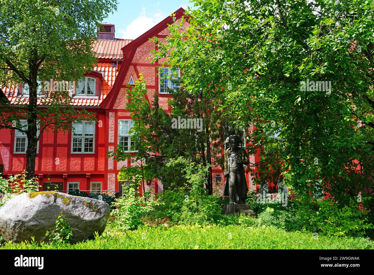 HVITSTEN, NORWAY -1 JUL 2023- View of the Ramme Fjordhotell, a Classic ...