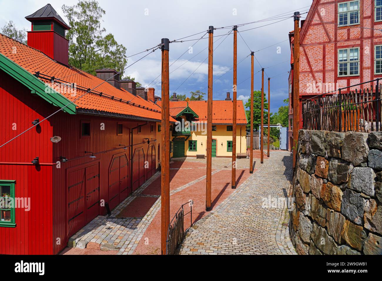 HVITSTEN, NORWAY -1 JUL 2023- View of the Ramme Fjordhotell, a Classic ...