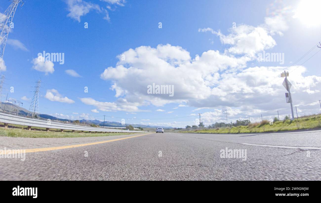 Winter Drive along Sunny Highway 101 near Santa Maria Stock Photo - Alamy