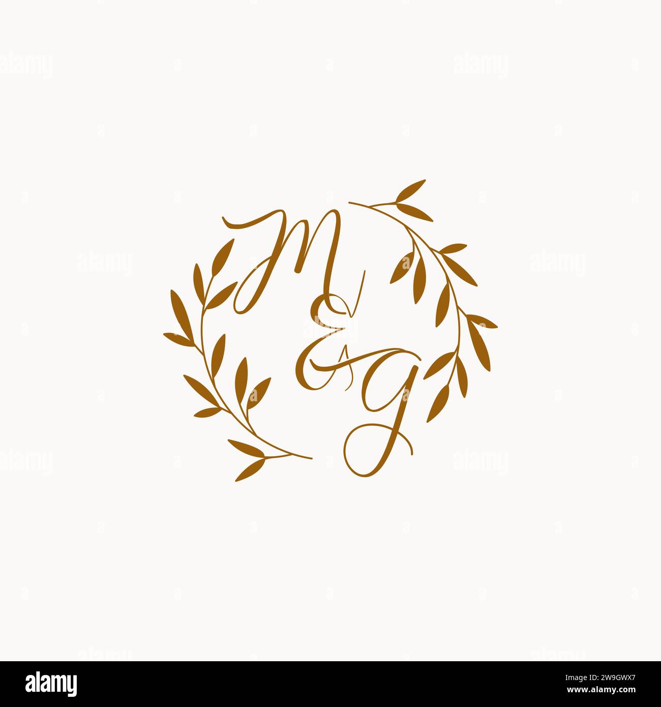 MG initial wedding monogram logo design Stock Vector Image & Art - Alamy