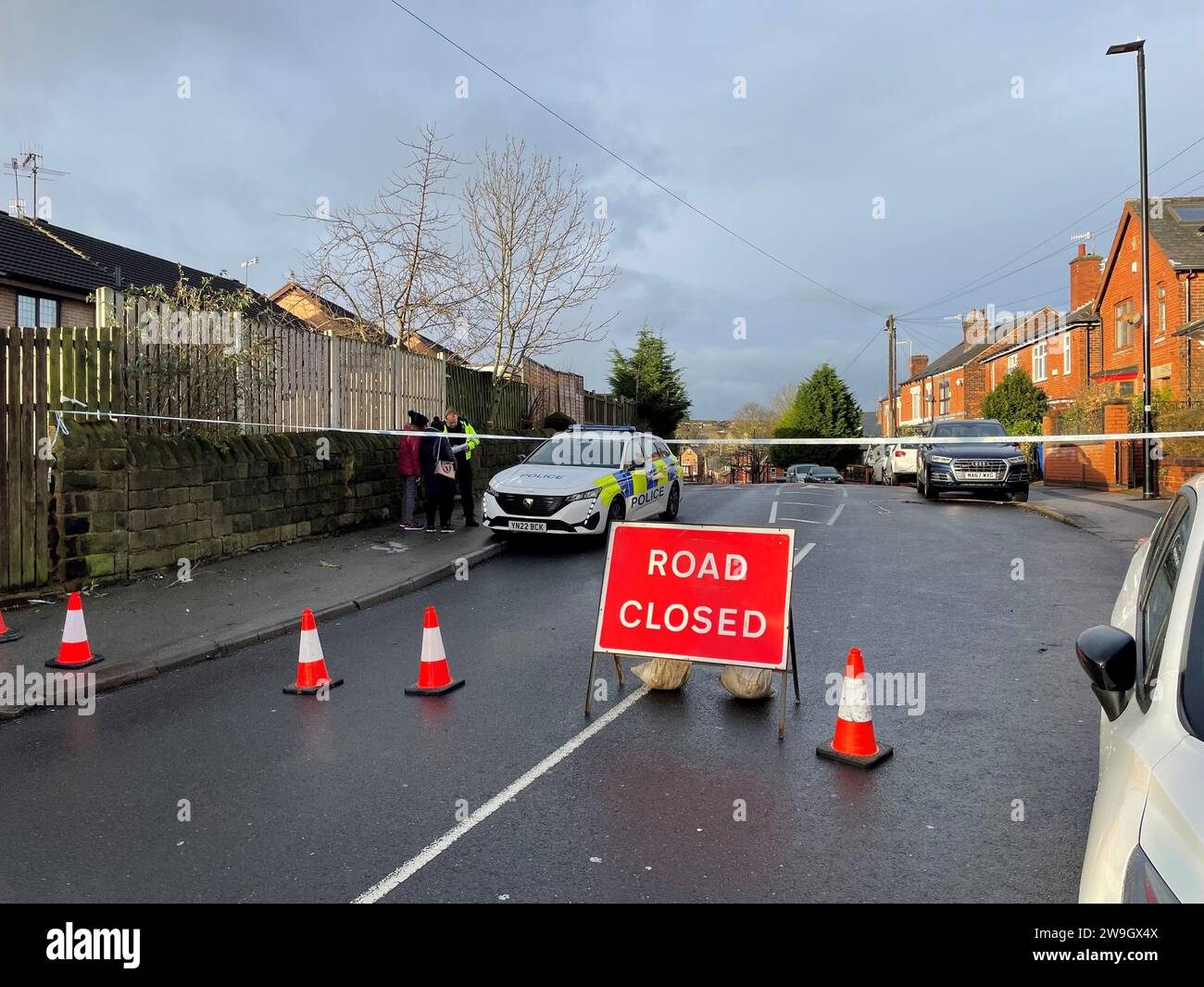 A police cordon on Scott Road, Burngreave, after a 46-year-old man died ...