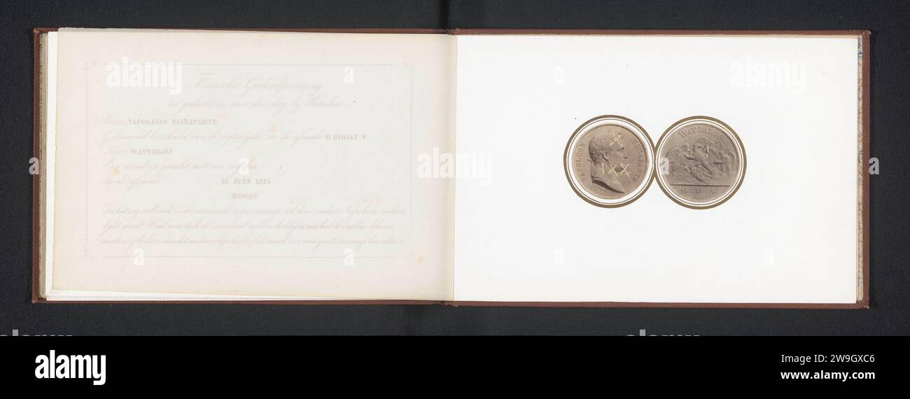 Two images of a French memorial medal in memory of the Battle of ...