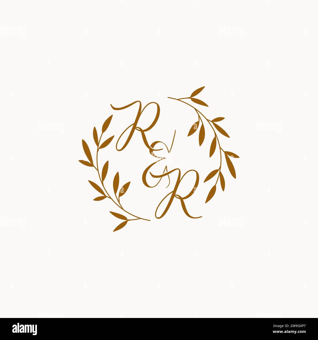 RR initial wedding monogram logo design Stock Vector Image & Art - Alamy