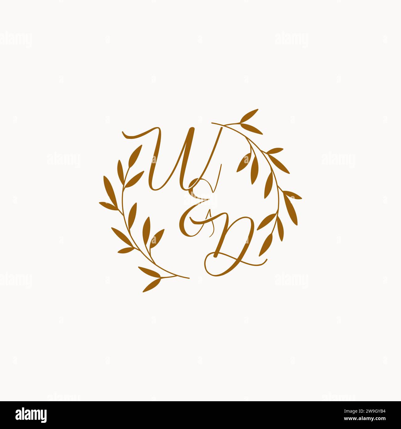 Wd monogram logo Cut Out Stock Images & Pictures - Alamy