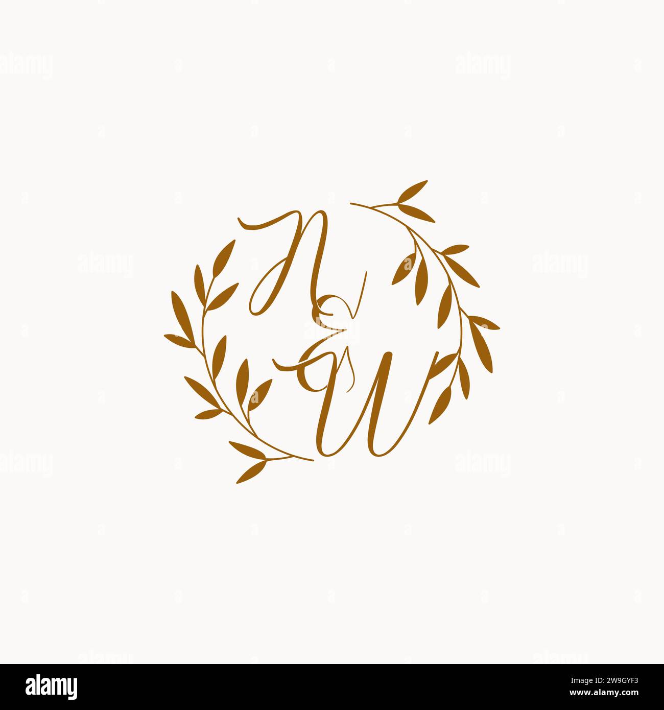 Initial nw Cut Out Stock Images & Pictures - Alamy