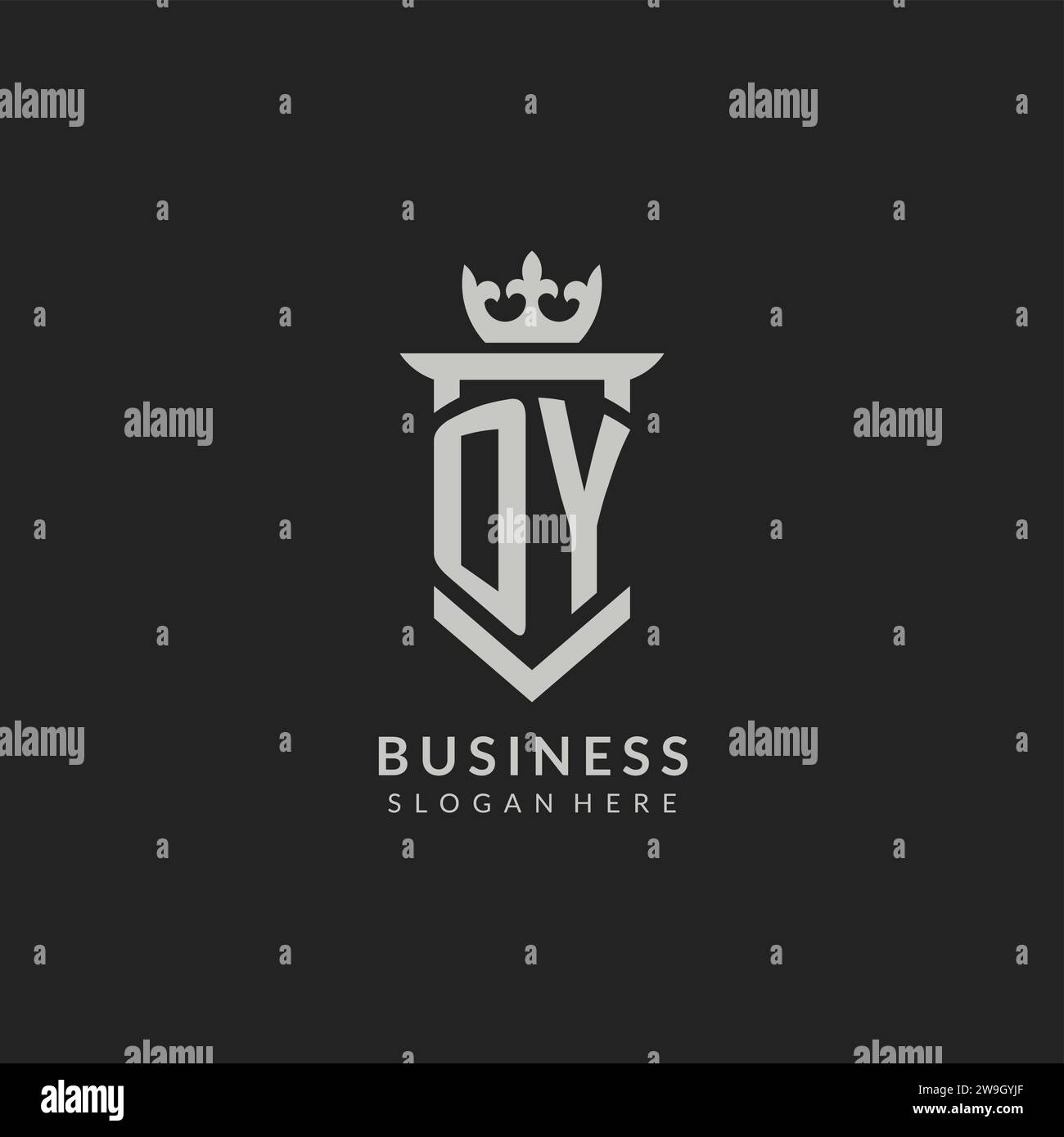 Initial OY shield and crown logo style vector graphic Stock Vector Image & Art - Alamy