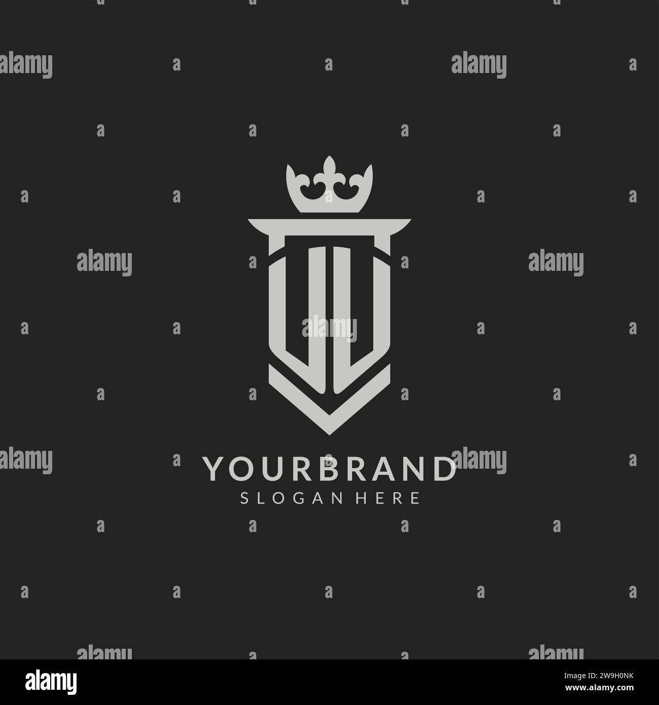 Initial UU shield and crown logo style vector graphic Stock Vector Image & Art - Alamy