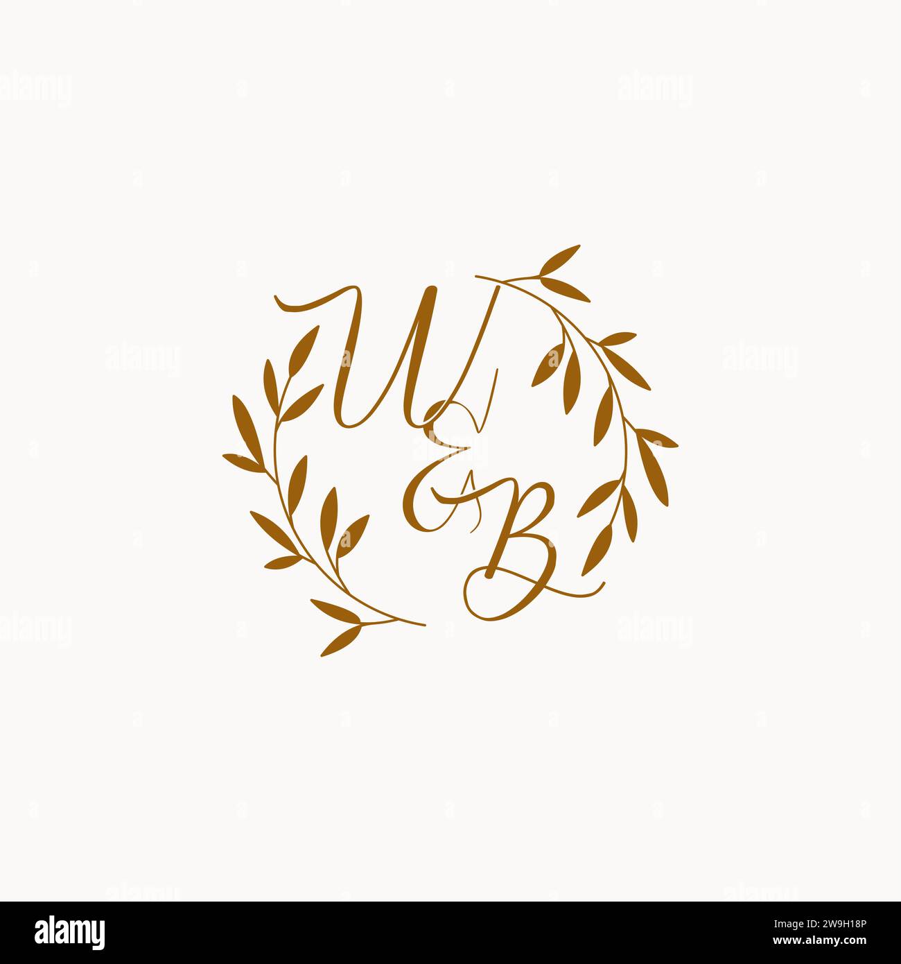 Wb monogram Cut Out Stock Images & Pictures - Alamy