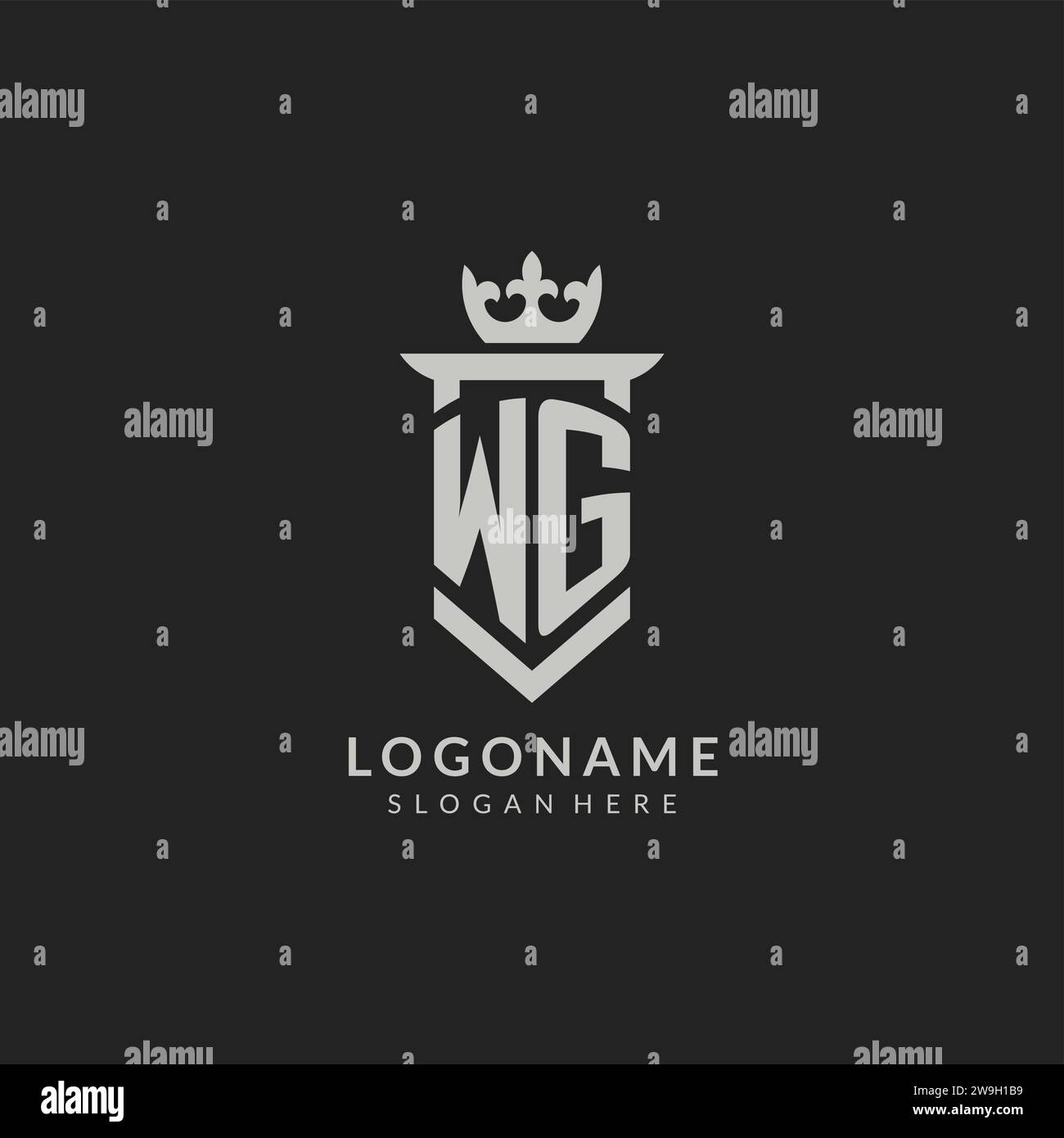Letter wg logo hi-res stock photography and images - Alamy
