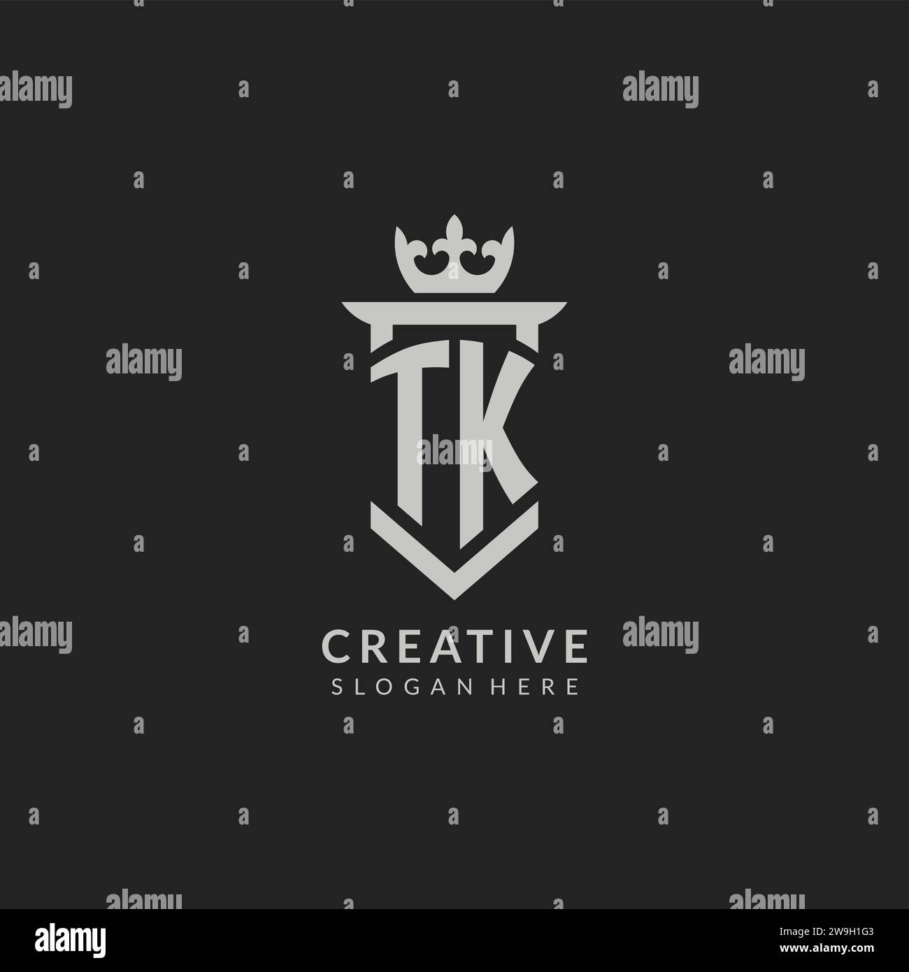 Initial tk logo Stock Vector Images - Alamy