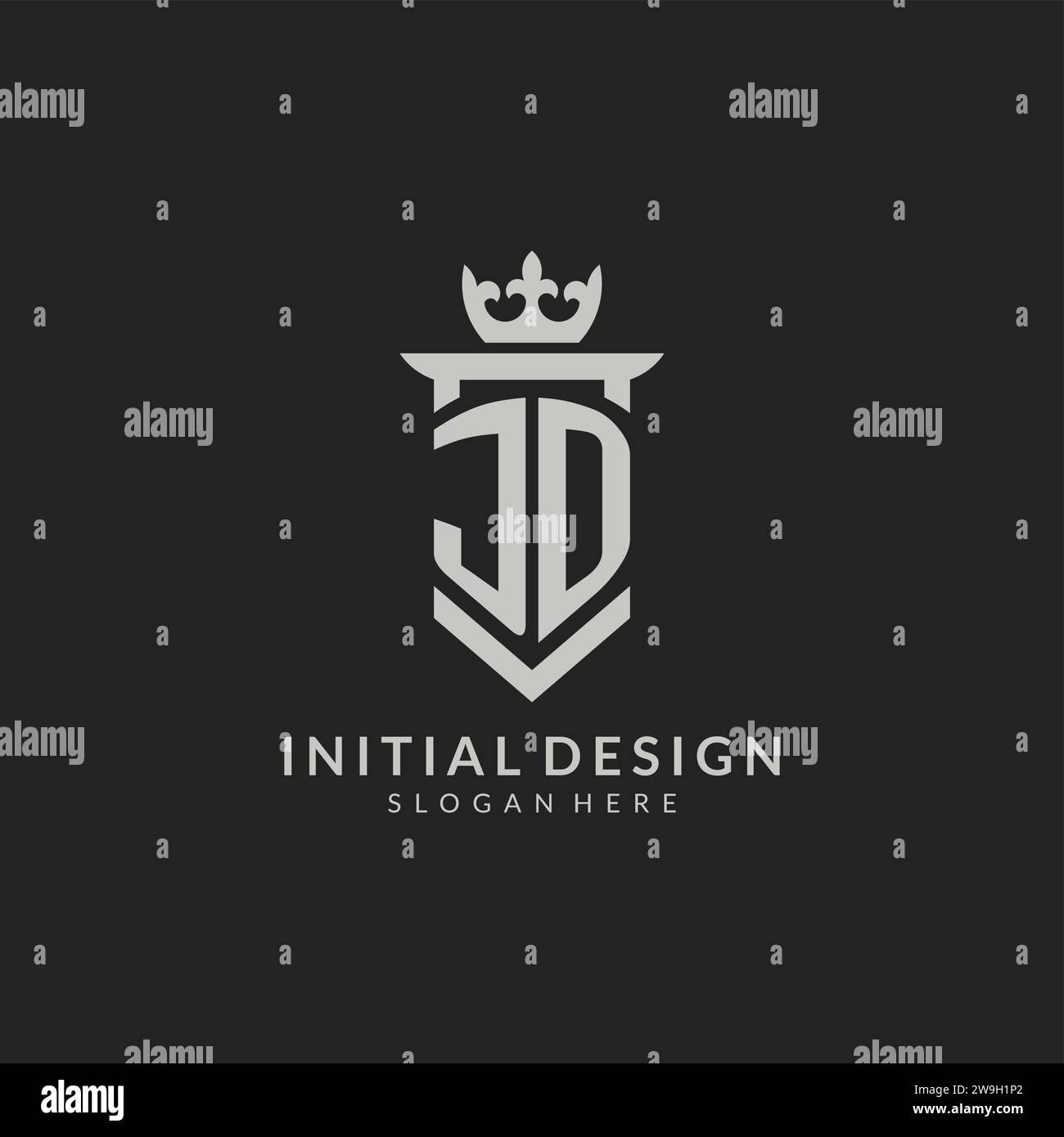 Logo initial jd hi-res stock photography and images - Alamy