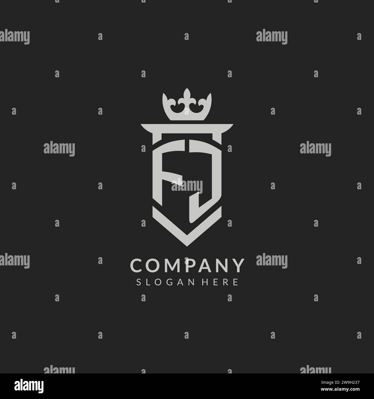 Letter fj logo hi-res stock photography and images - Alamy