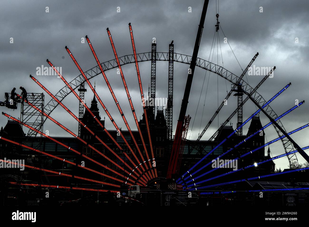 AMSTERDAM - Preparations are being made on Museumplein for the Electric ...