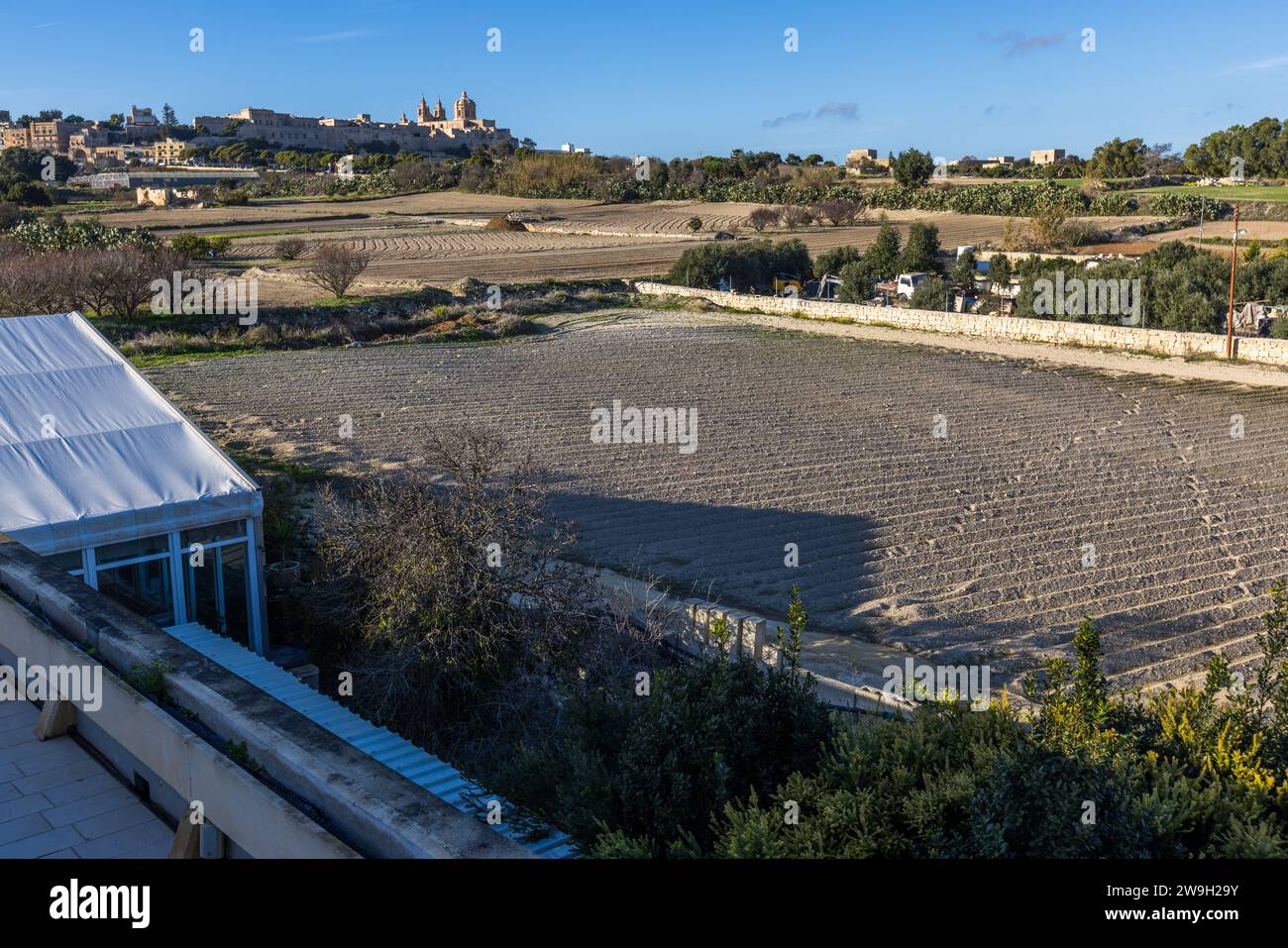 Sustainability Gardener of Xara Lodge in Rabat, Malta Stock Photo - Alamy