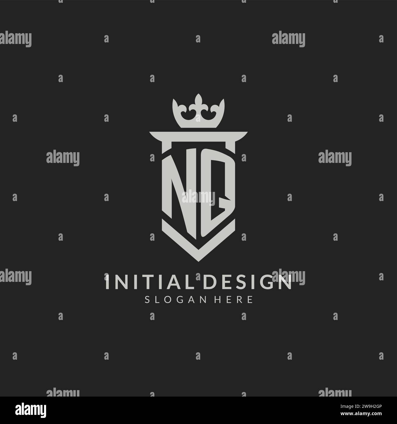 Initial nq logo Stock Vector Images - Alamy