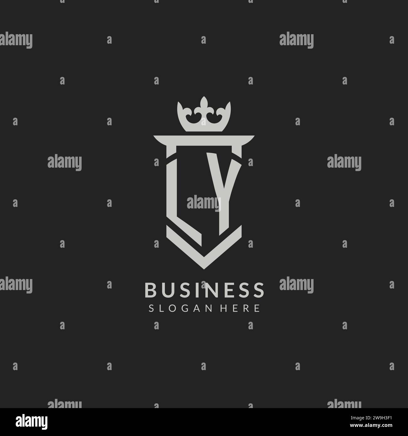 Initial LY shield and crown logo style vector graphic Stock Vector Image & Art - Alamy