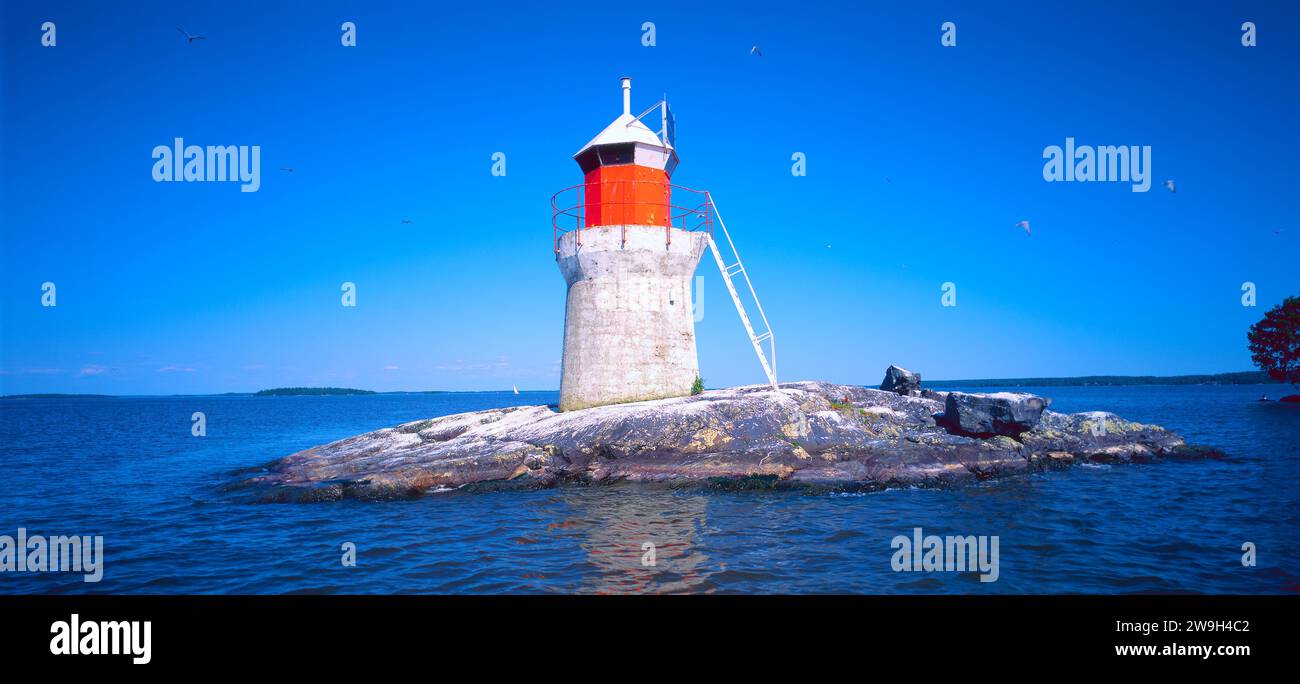 Small island lighthouse in hi-res stock photography and images - Alamy
