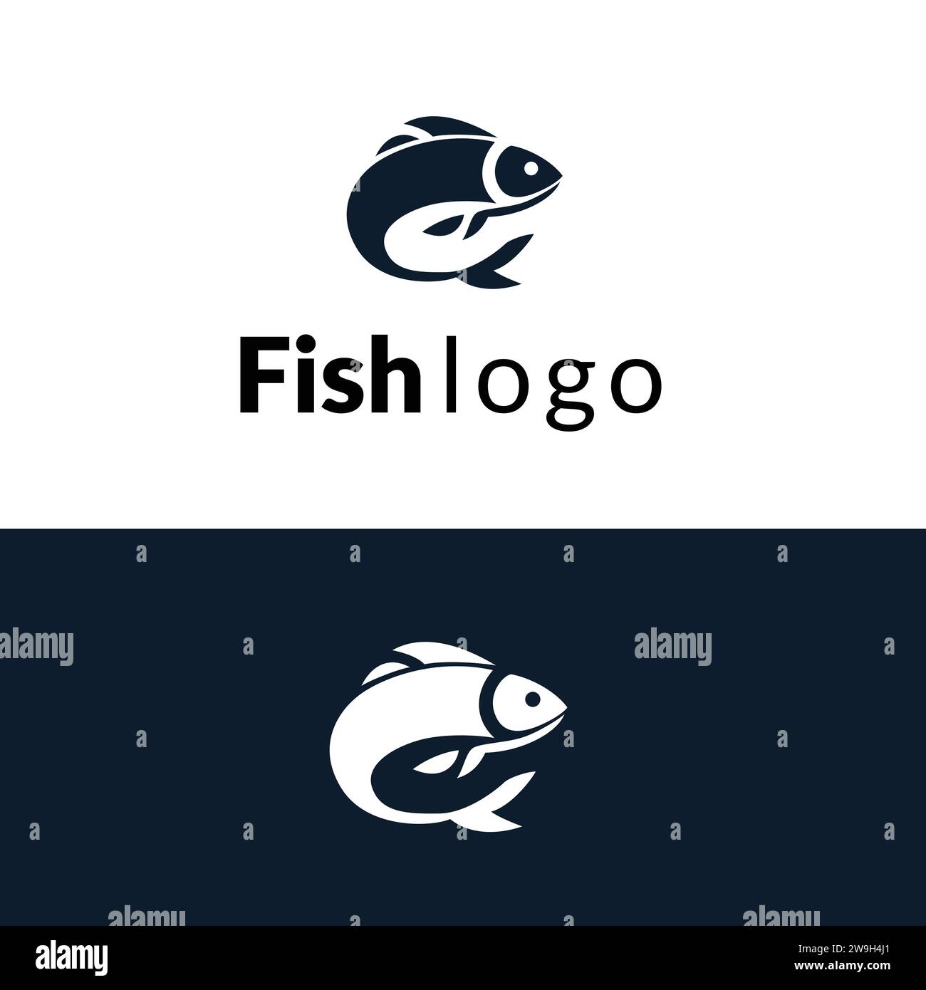 A Simple and Elegant Fish Logo Stock Vector Image & Art - Alamy