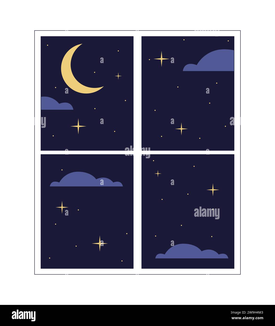 Window night 2D linear cartoon object Stock Vector Image & Art - Alamy Window night 2D linear cartoon object Stock Vector Image & Art - Alamy