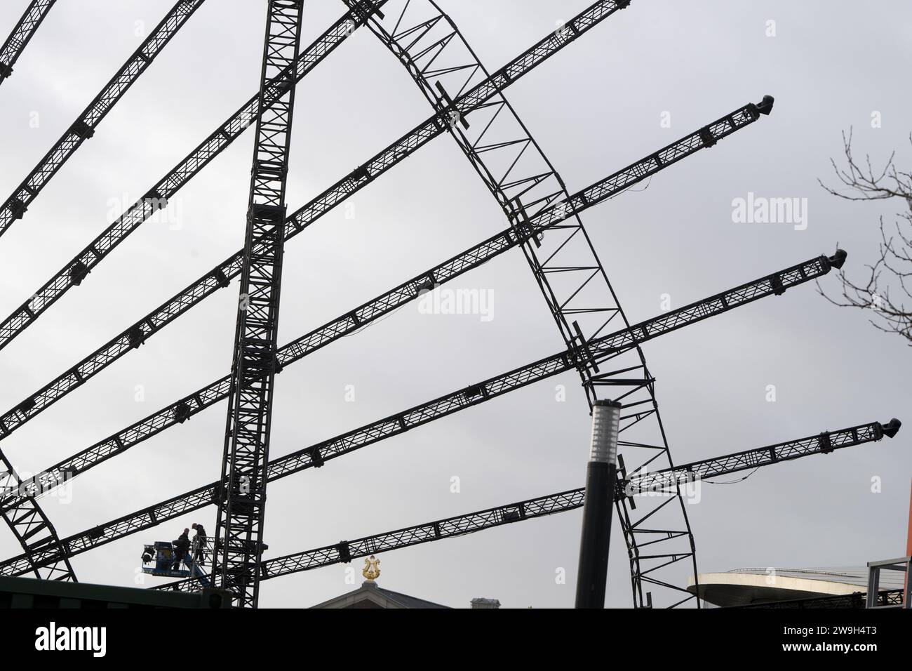 AMSTERDAM - Preparations are being made on Museumplein for the Electric ...