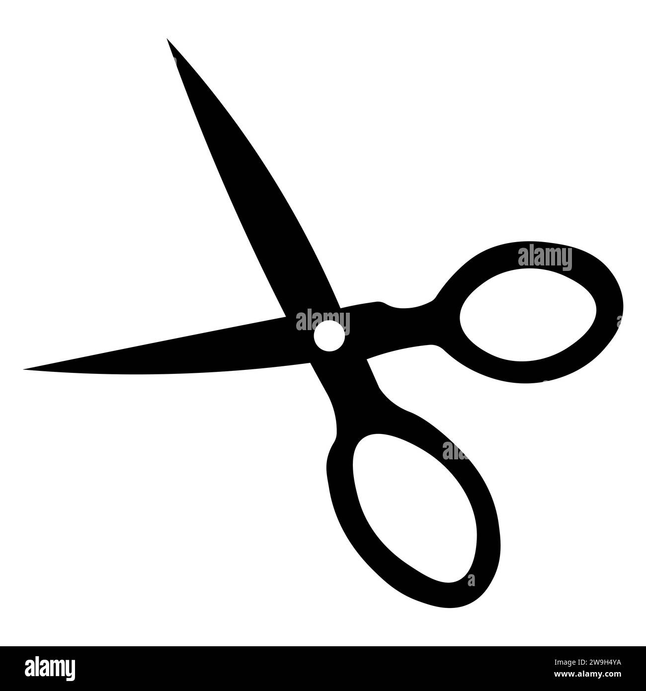Scissors black vector icon on white background Stock Vector Image & Art ...