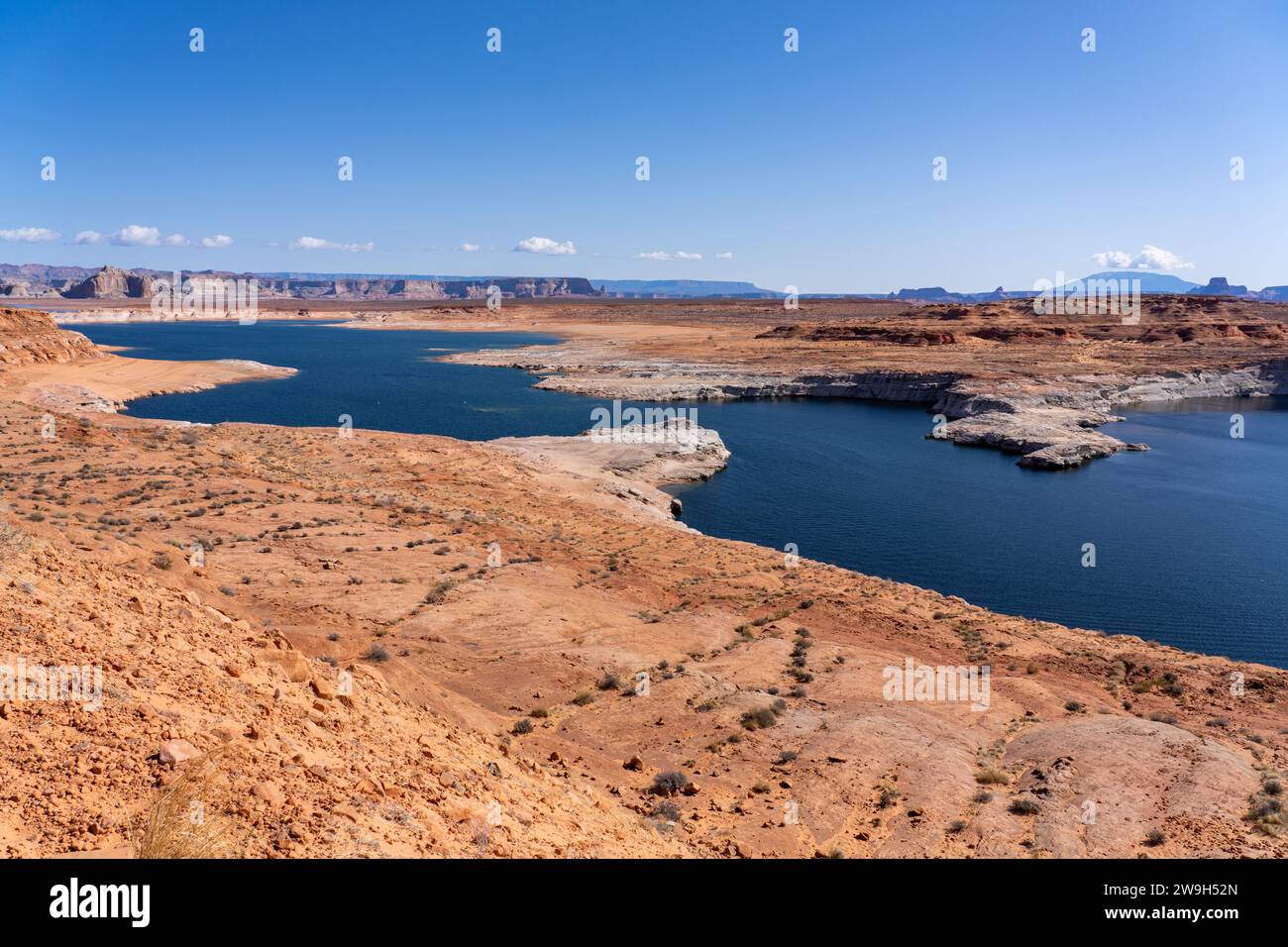 The southern end of Lake Powell in the Glen Canyon National Recreation ...