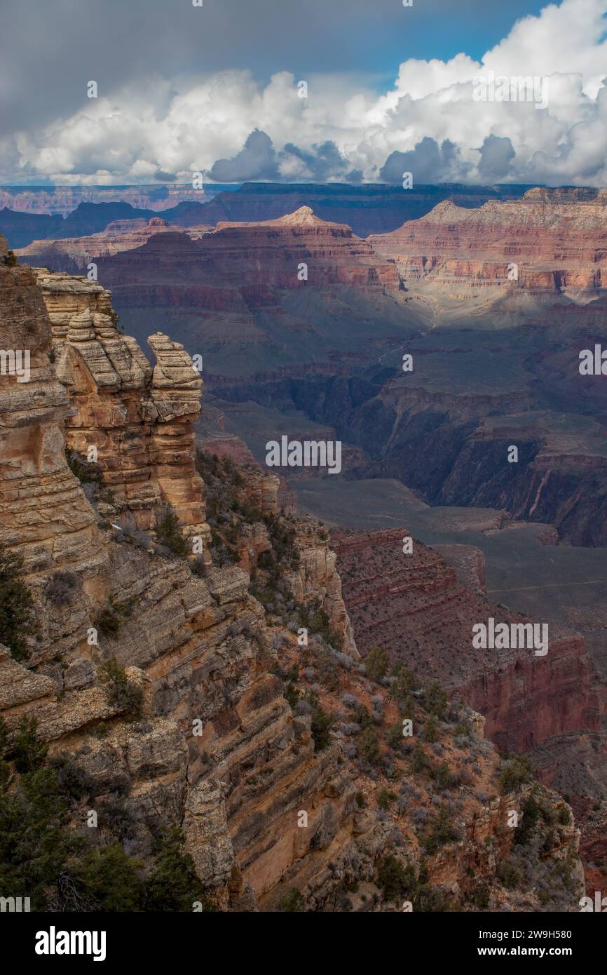 The Inner Gorge of the Grand Canyon from the South Rim, Grand Canyon ...