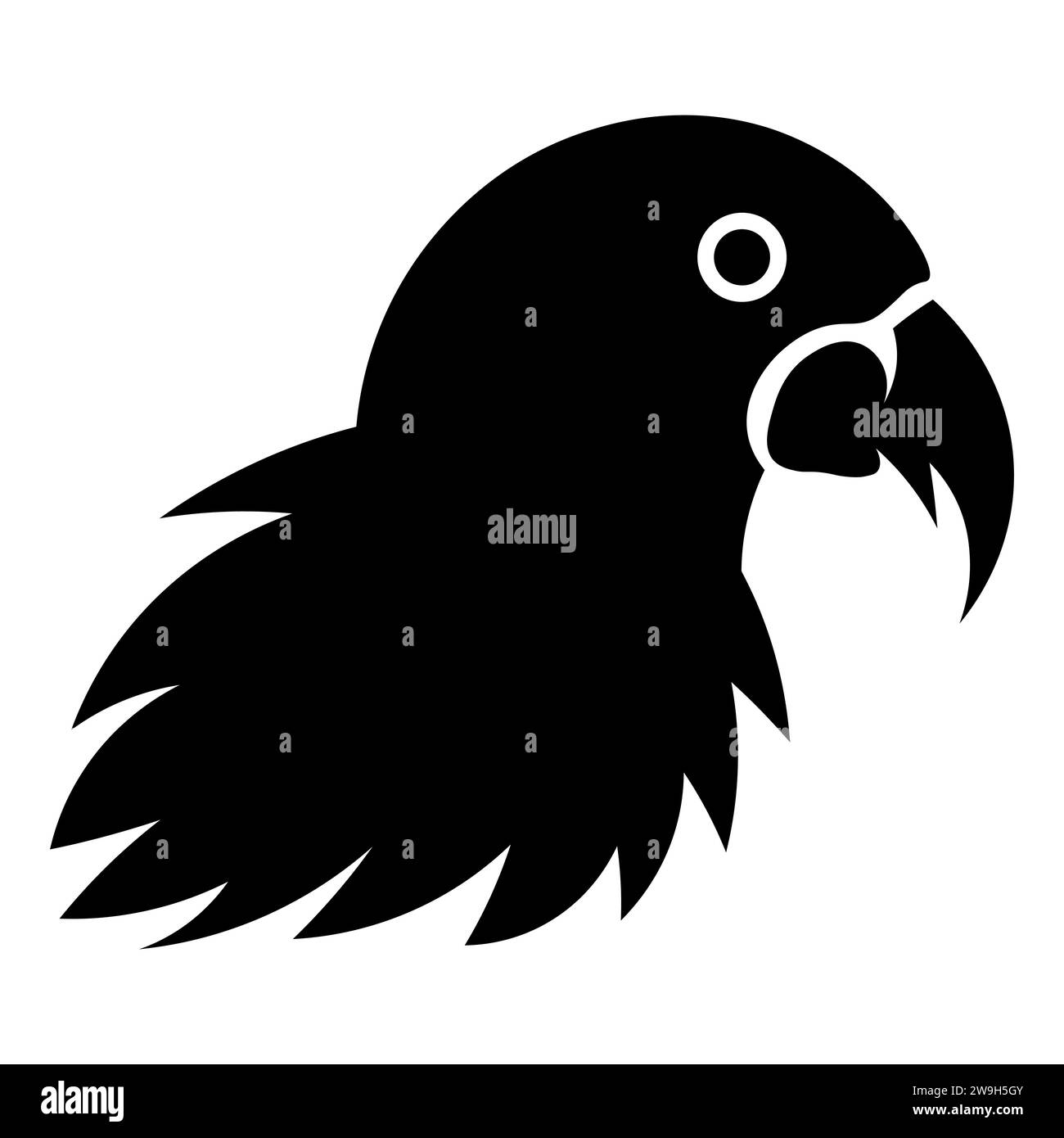 Parrot cartoon Black and White Stock Photos & Images - Alamy