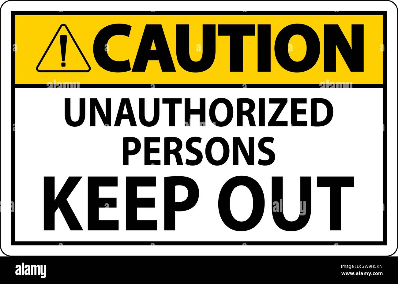 No entry unauthorized persons sign hi-res stock photography and images ...