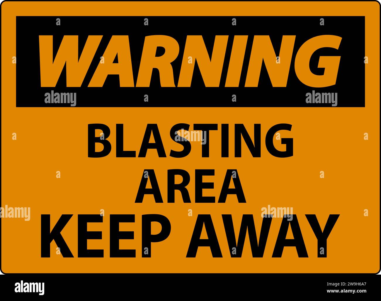 Warning Sign Blasting Area Keep Away Stock Vector Image Art Alamy Warning Sign Blasting Area Keep Away Stock Vector Image Art Alamy