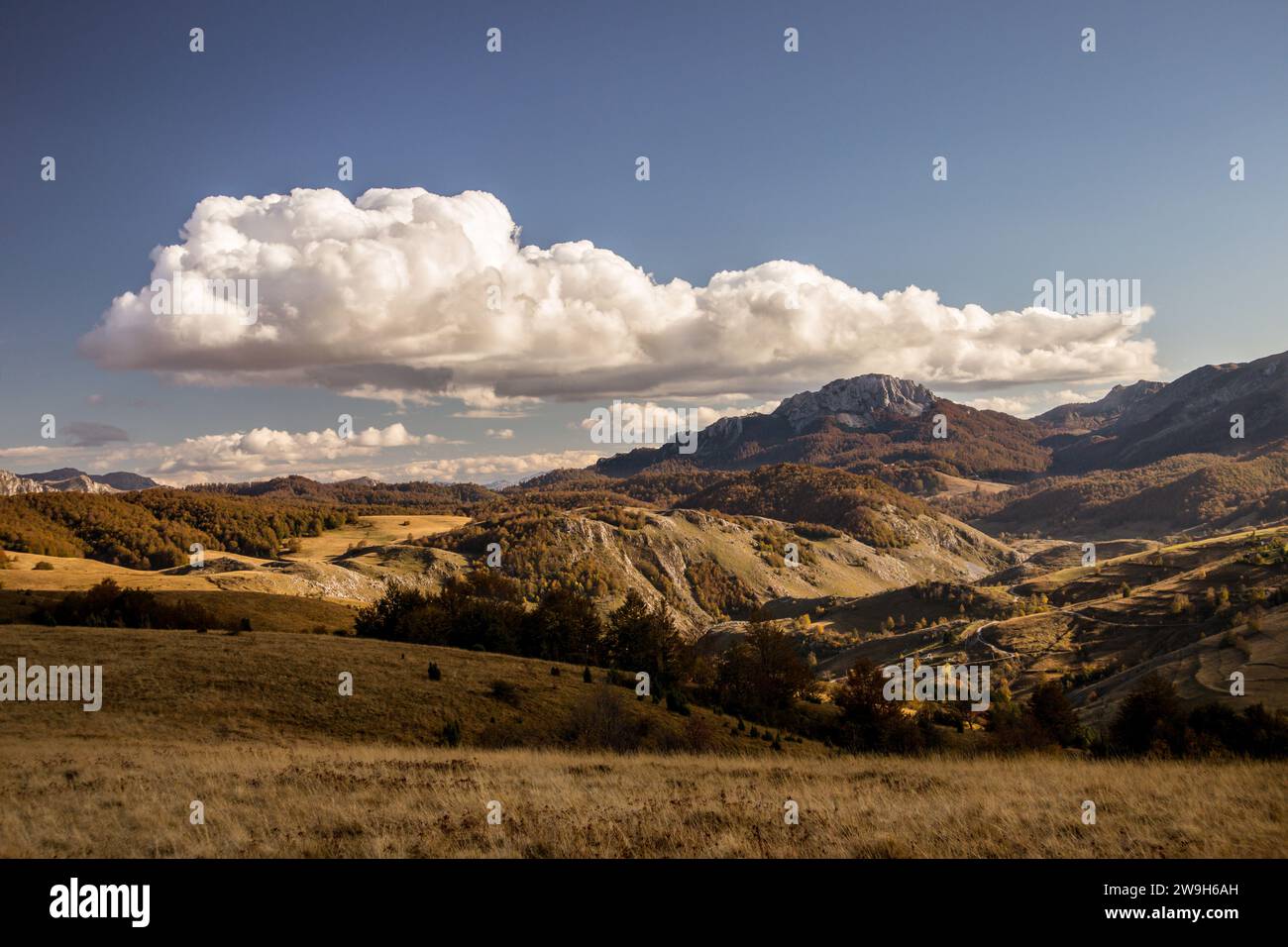 The beauty of untouched wilderness showcased in a panoramic mountain ...