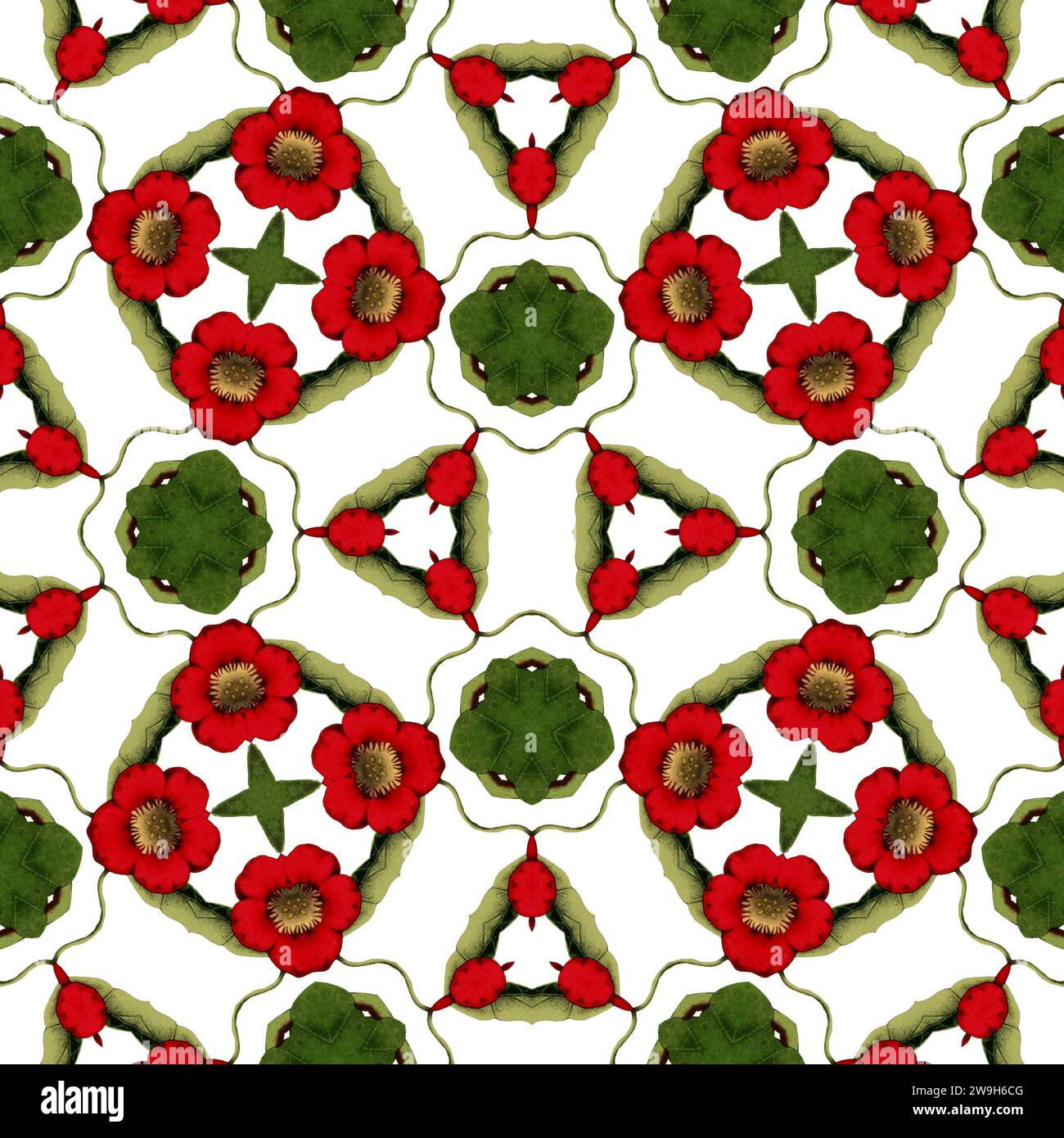 pattern, tile, mandala, seamless, design, digital, illustration ...