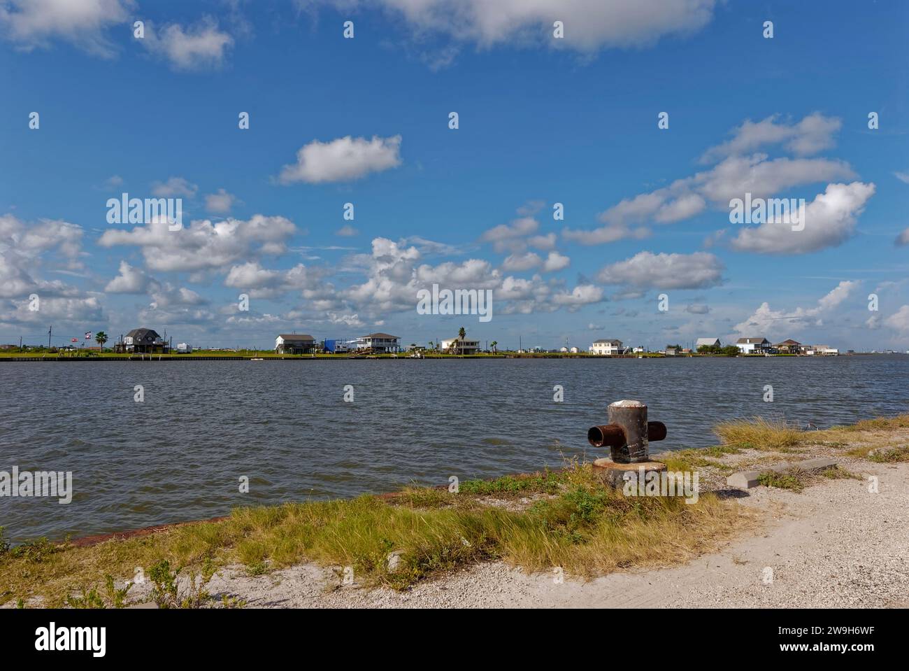 The small Town of Sargent spread along the intracoastal waterway in the ...
