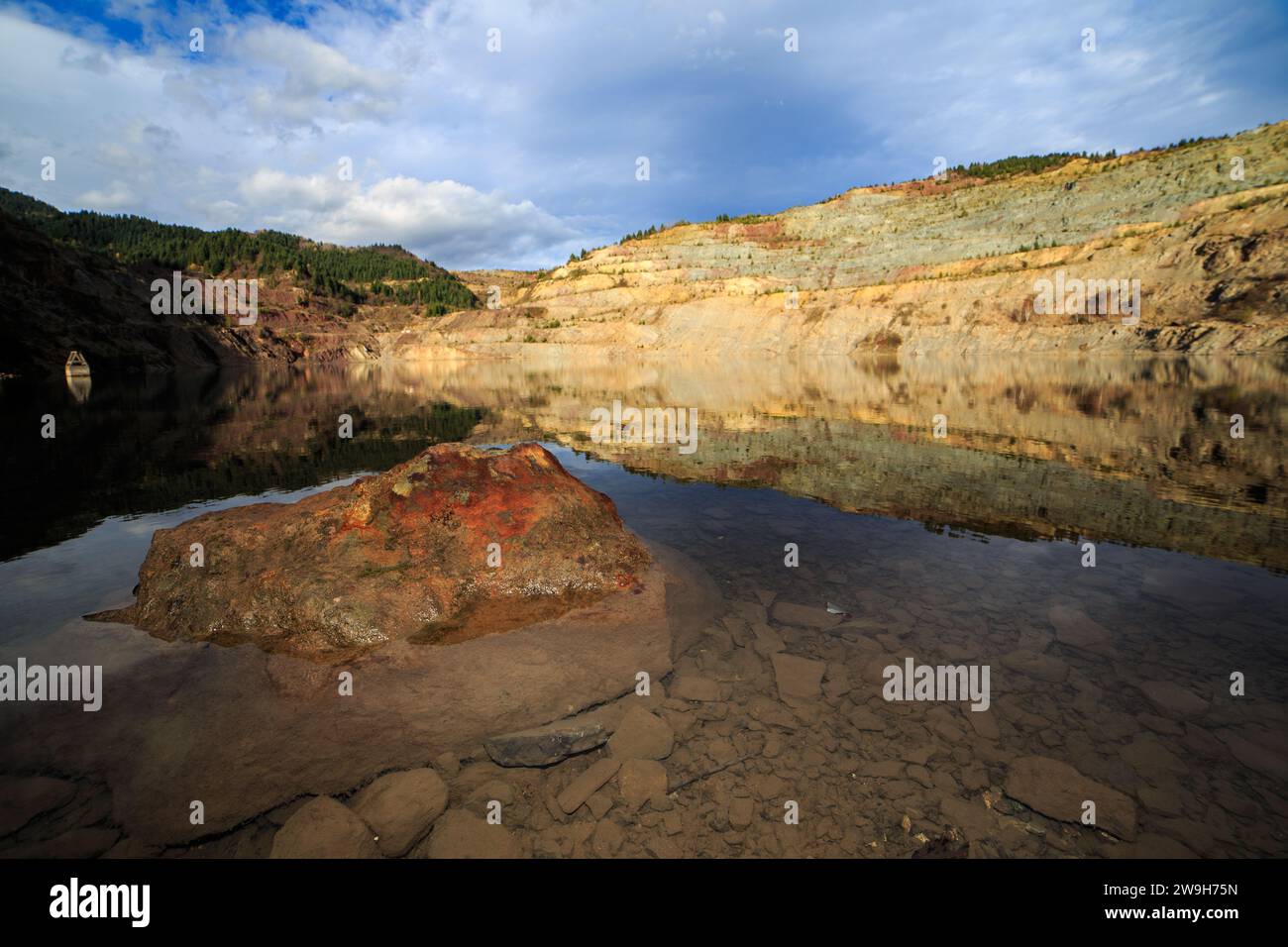 The beauty of untouched wilderness showcased in a panoramic mountain ...