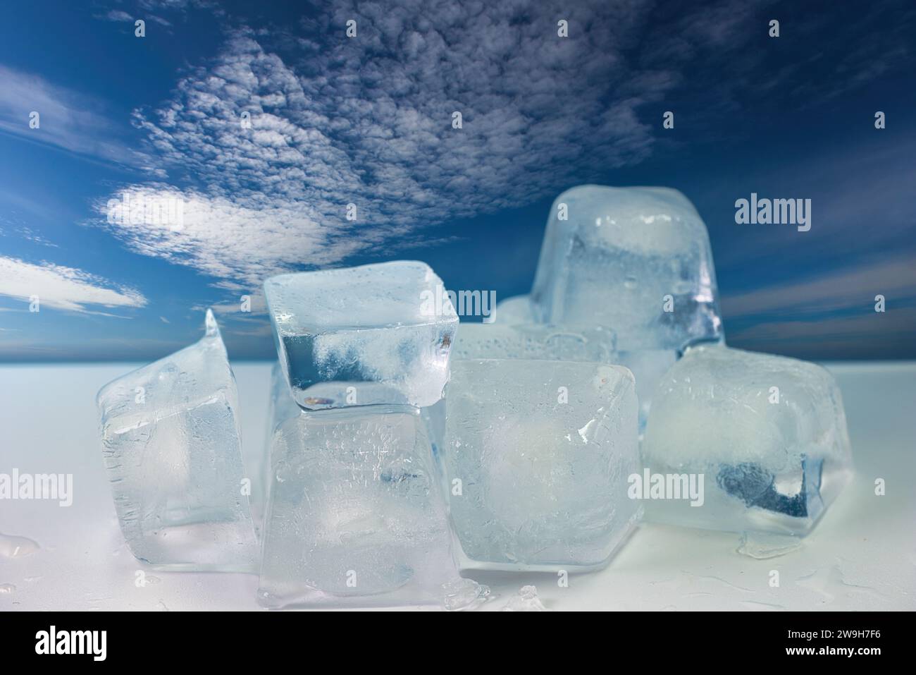 frozen water ice air bubbles in ice colors abstraction beautiful ...