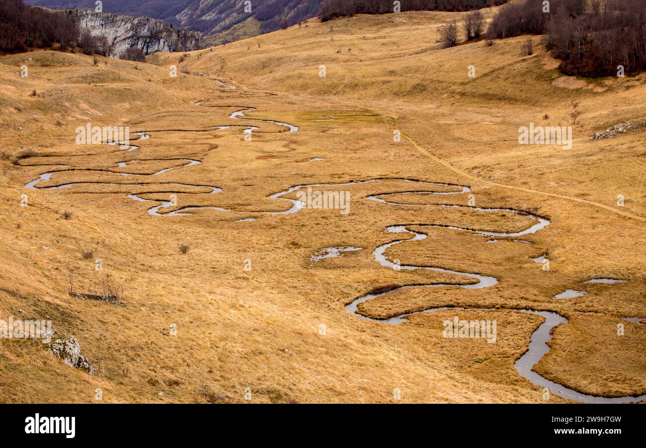 The beauty of untouched wilderness showcased in a panoramic mountain ...