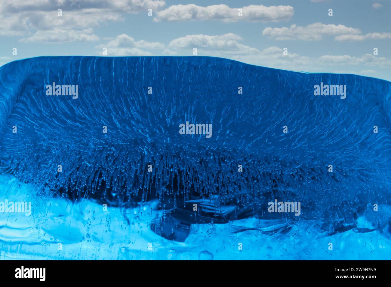 frozen water ice air bubbles in ice colors abstraction beautiful ...