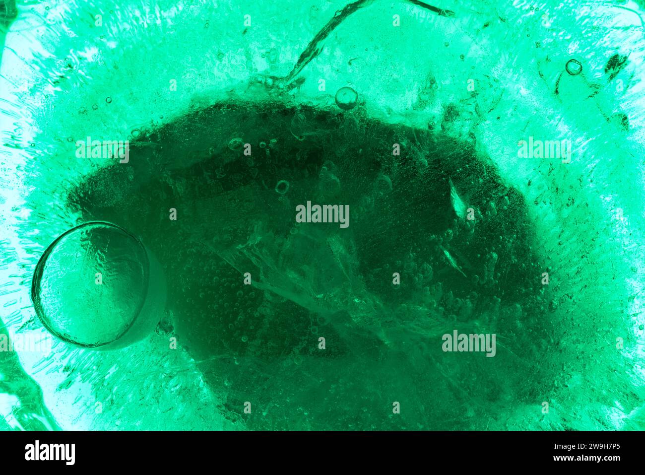 frozen water ice air bubbles in ice colors abstraction beautiful ...
