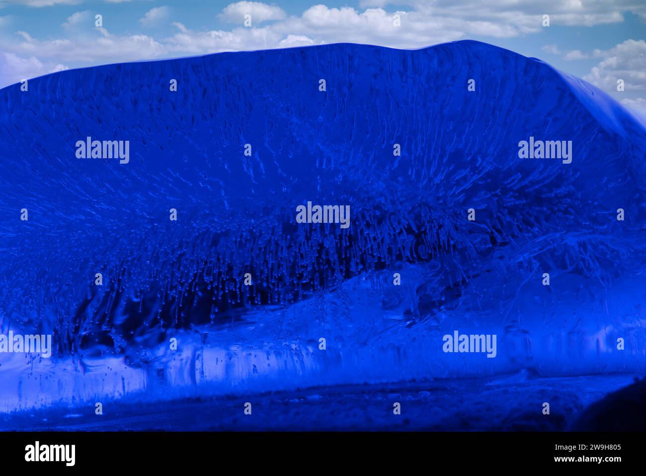 frozen water ice air bubbles in ice colors abstraction beautiful ...