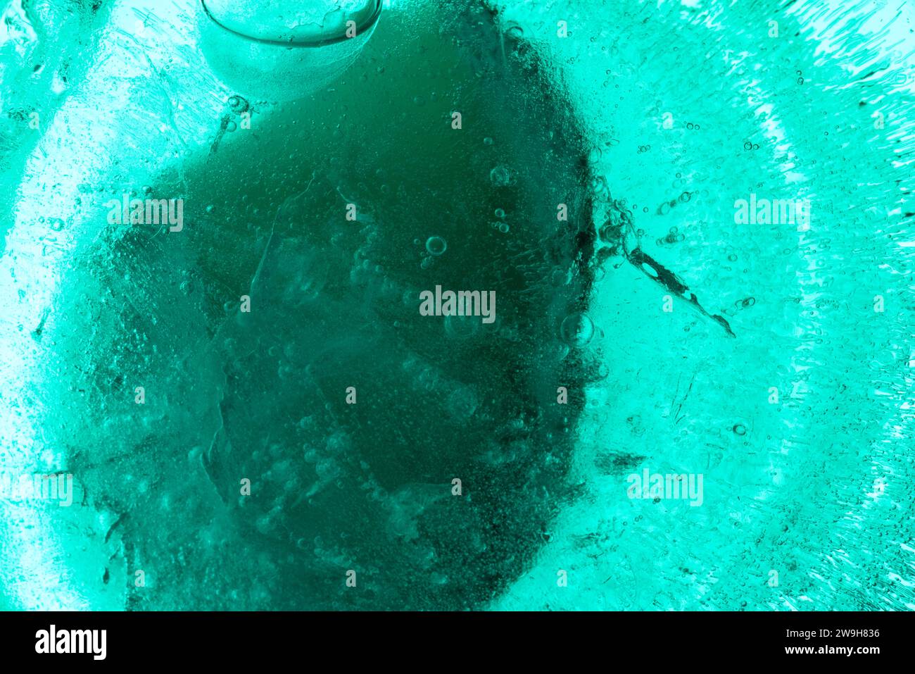 frozen water ice air bubbles in ice colors abstraction beautiful ...