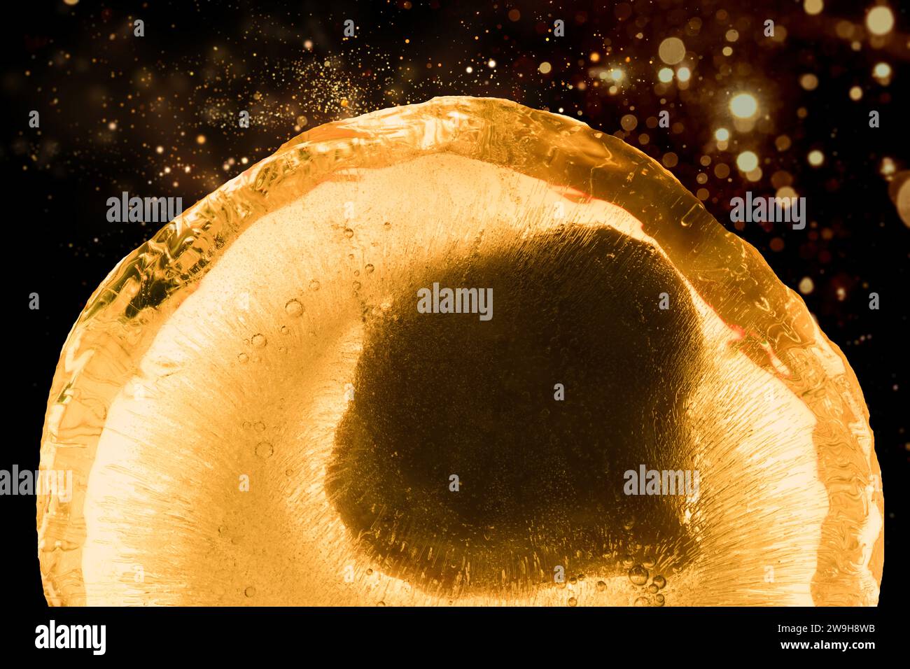 frozen water ice air bubbles in ice colors abstraction beautiful ...