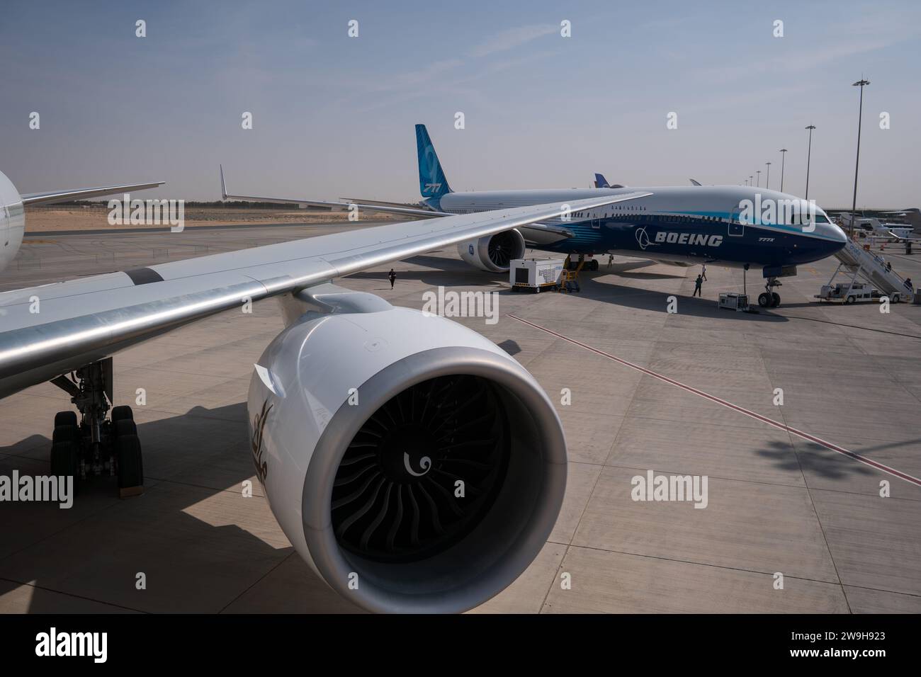 The latest Aircraft Boeing 777X its a new variant with variable ...